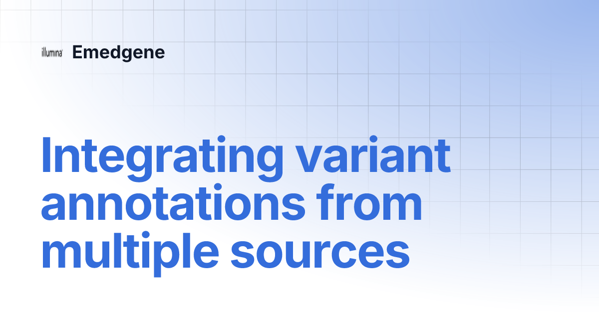 How does Emedgene Analyze merge variants from different sources? | Emedgene